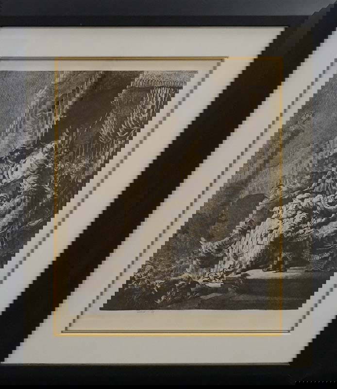 Rembrandt Etching Amand Durand Luxor Auction