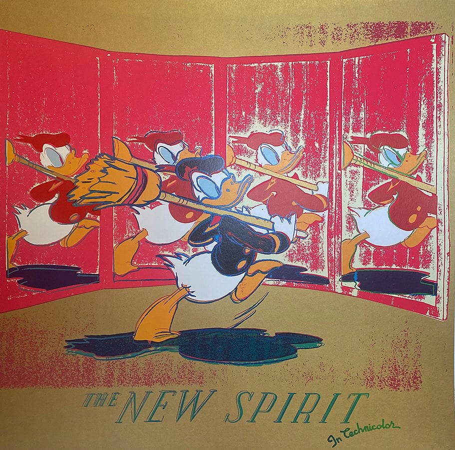 Andy Warhol Screenprint The New Spirit (donald Duck) 1985 Serigraph Auction