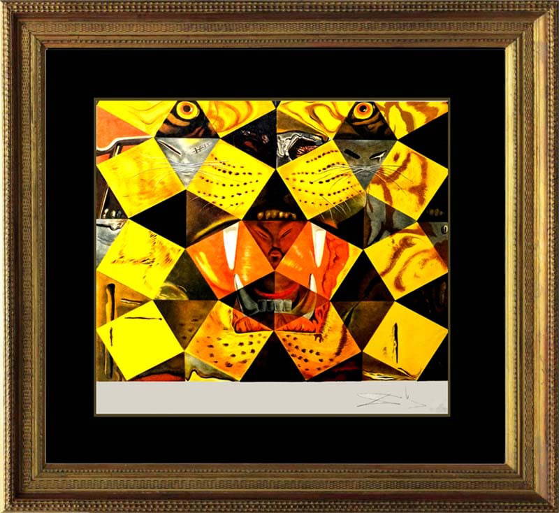 Salvador Dali Limited Edition Lithograph Lenin Tiger Auction