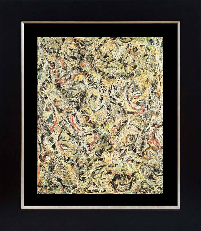 Jackson Pollock Color Plate Lithograph After Pollock Abstract Auction