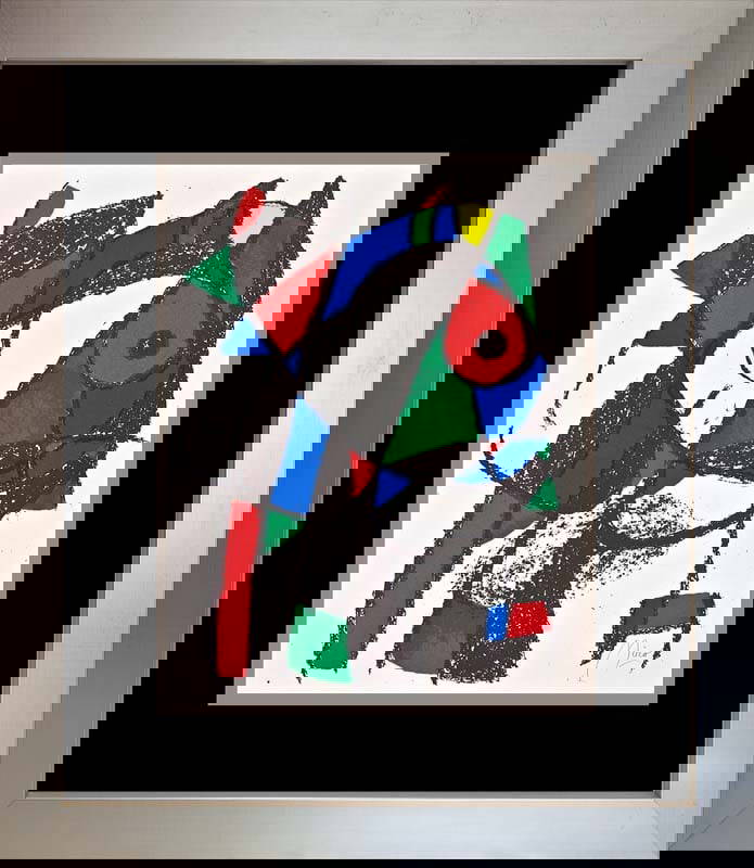 Joan Miro Hand Signed Lithograph Auction