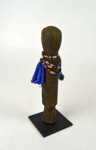 Old Wooden Fulani Doll, African Art