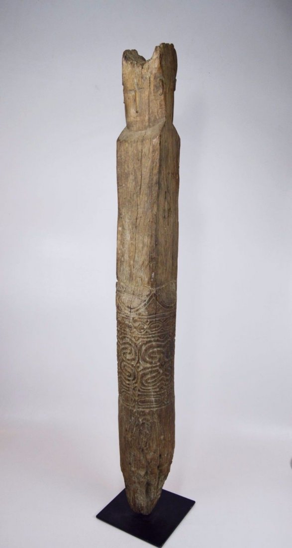 Rare Sacrificial Tribal Post from Timor Indonesia