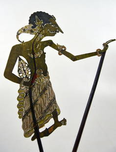 Antique Shadow Puppet, Java, Indonesia