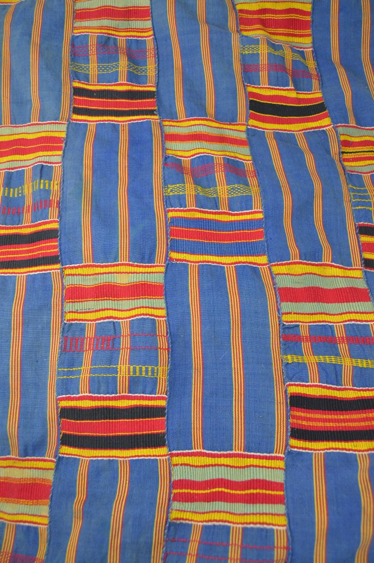 Large Antique Ashanti Kente Cloth Textile African Art