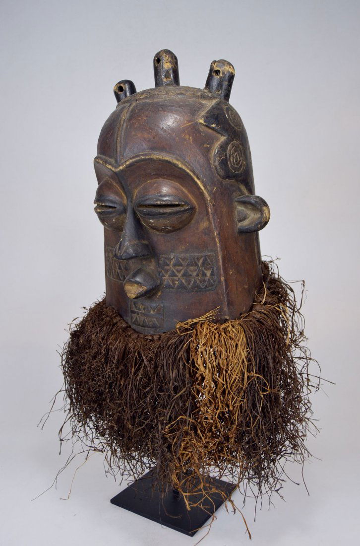 Kuba Biombo African helmet mask, African Art - Apr 07, 2018 | TRIBAL ...