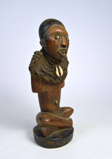 Kongo Magic Fetish With Snail Shells