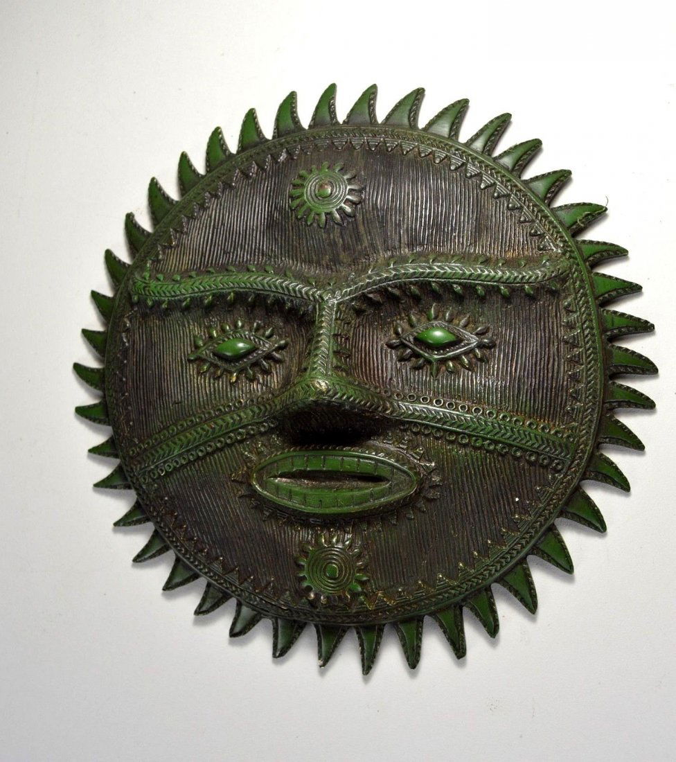 Contemporary Bronze SUN wall hanging from India