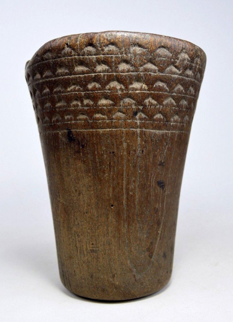 Large Pre Columbian Inca Wood kero beaker, Ancient Art
