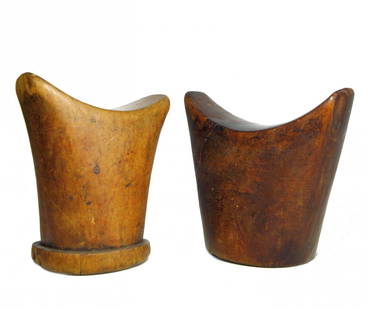 African Carved Wood Tribal Block Base Headrest Kaffa Ethiopia
