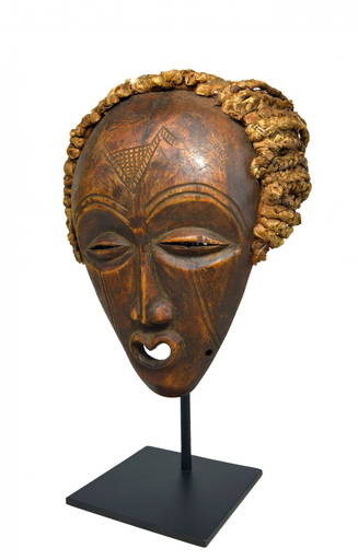 Vintage Lwena African Mask, African Art