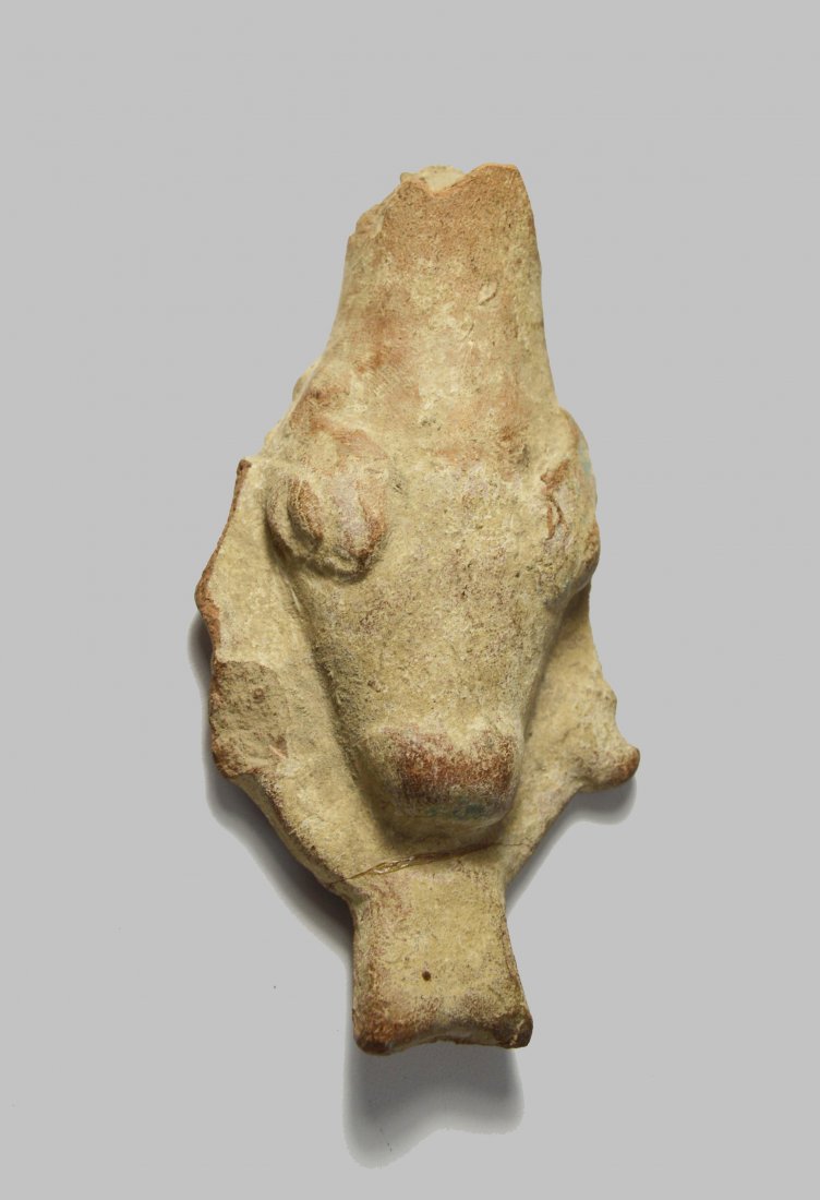 Ancient Greek Fragment Of A Bulls Head 500 Bc