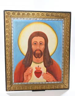 Jesus The Sacred Heart Watercolour Painting