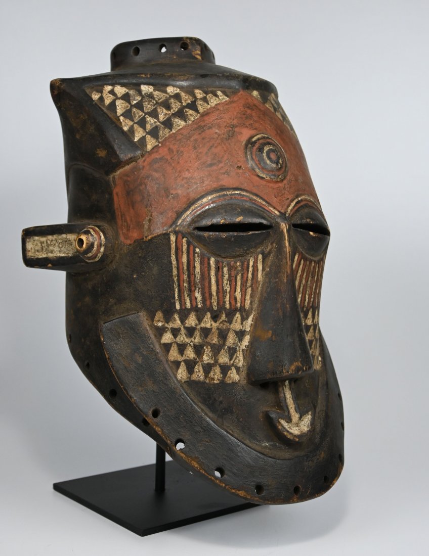 For Auction: A Rare Kuba Ngongo / Bombo Variant Wooden Mask (#0008) on ...