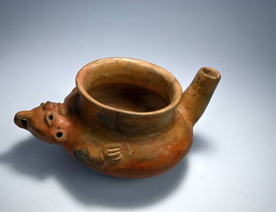 Ancient Chorrera Pre Columbian Pottery With Figure