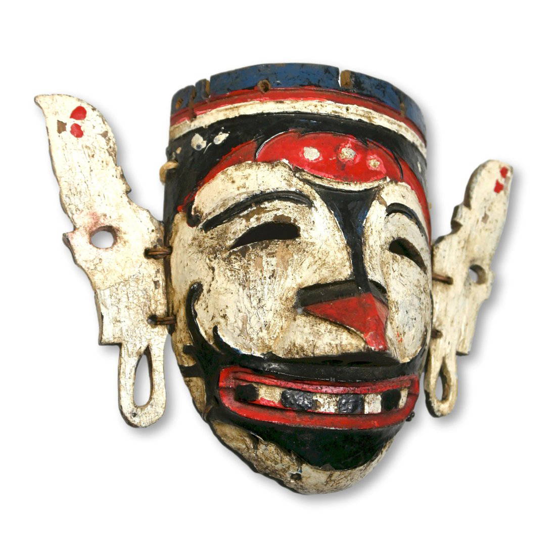 A Miniature Dayak Hudoq Mask Ex Banks Collection. Auction