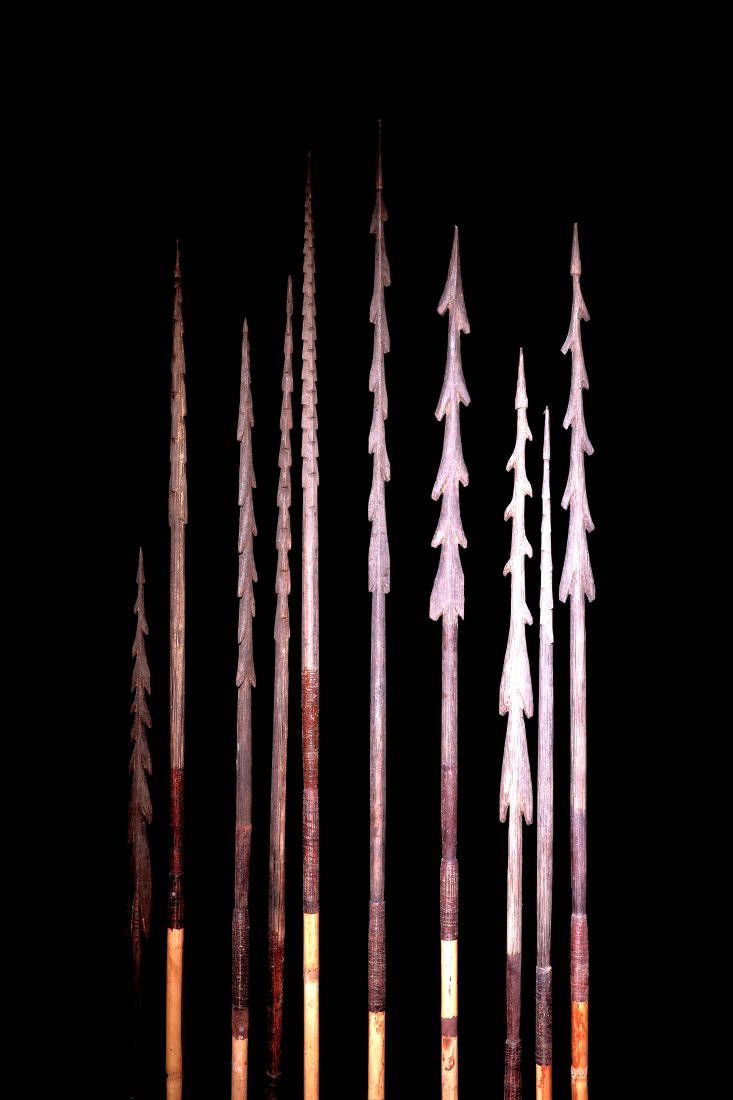 Lot Of Ten Kiwai Island Arrows Auction