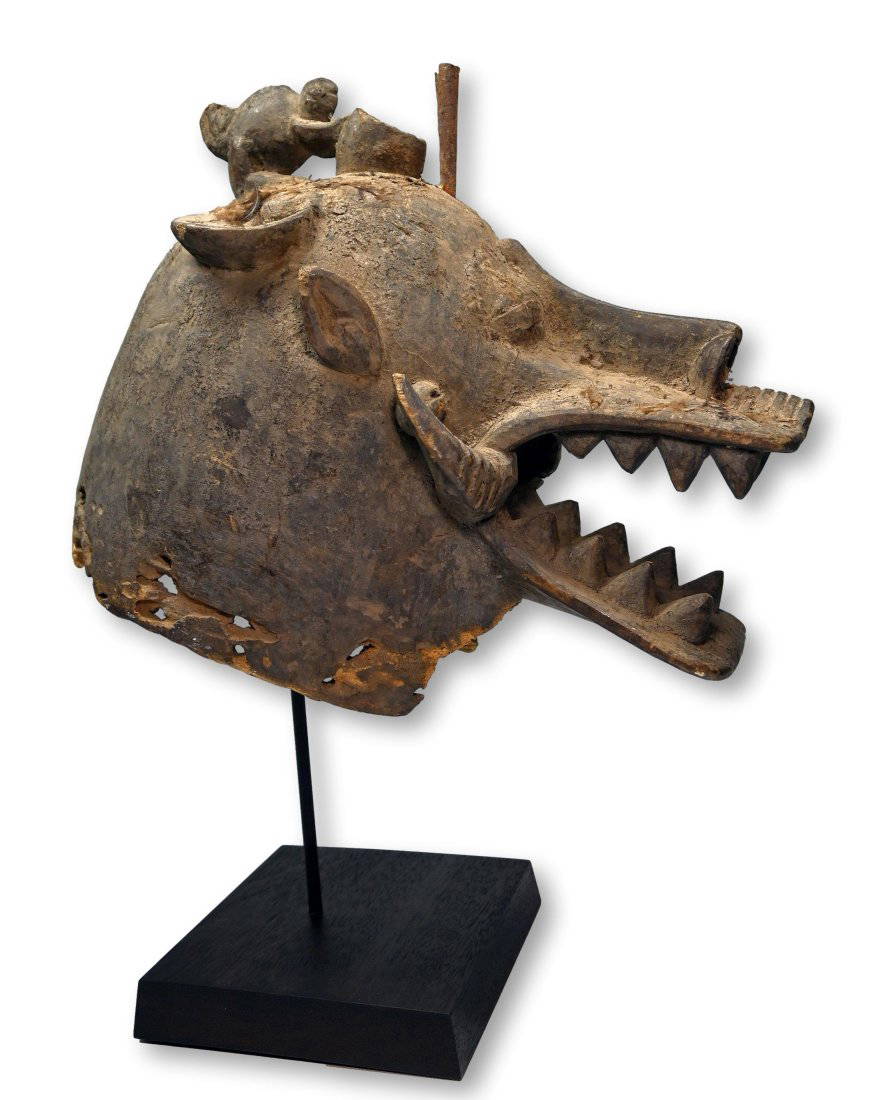 Archaic Senufo Firespitter Mask Ex Scanzi Collection Auction