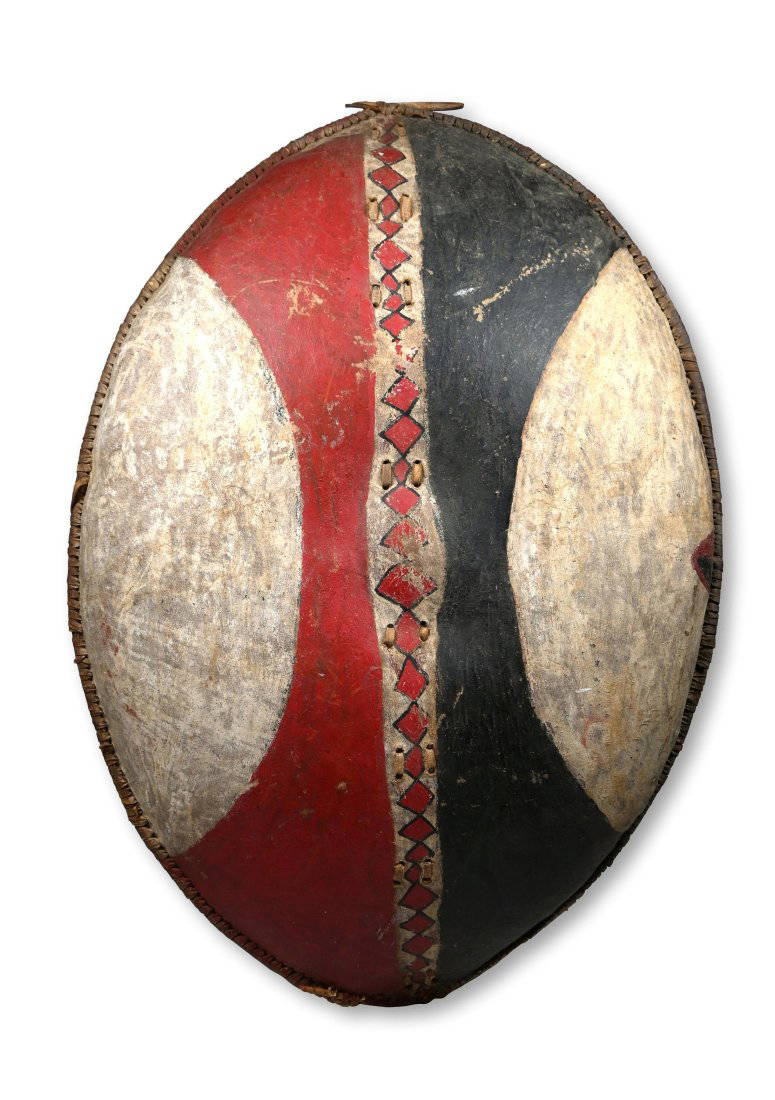 Masai Painted Shield Ex National Geographic / Grosvenor Auction