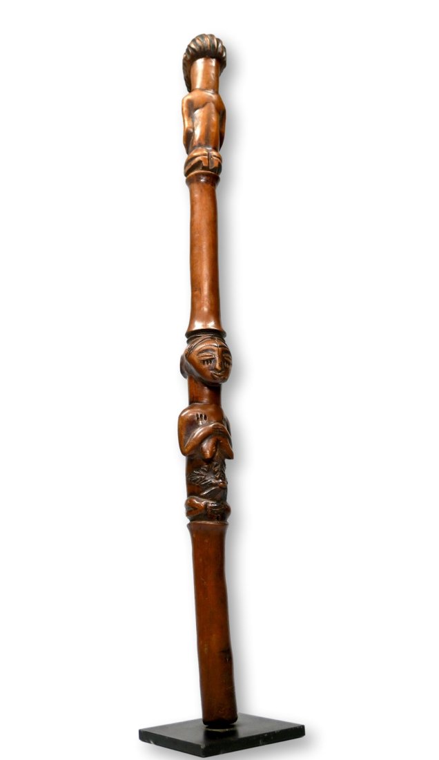 A Very Fine Old Luba Janus Staff Ex Becker Collection Auction