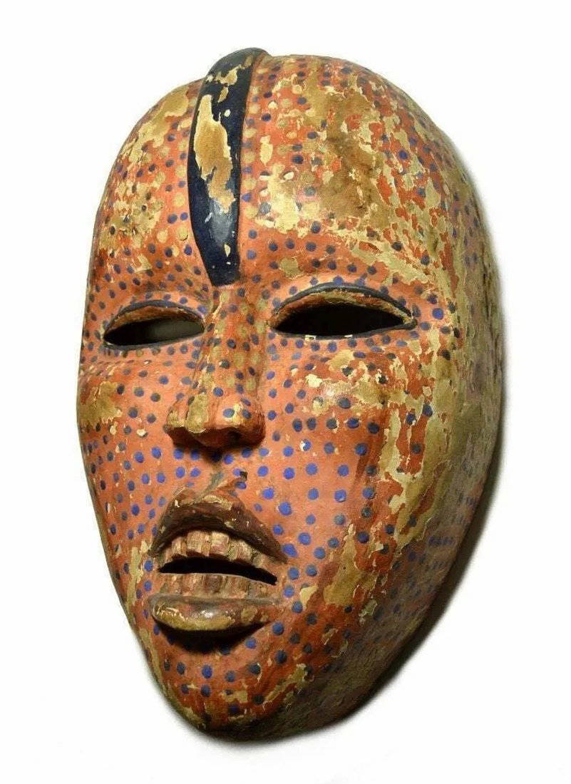 Old Kongo Woyo Ndunga Secret Society Dance Mask Auction
