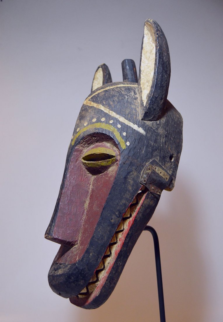 A Very Rare Pende Zoomorphic Mask, African mask