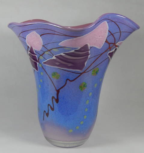 Don Bagwell Large Art Glass Signed Vase