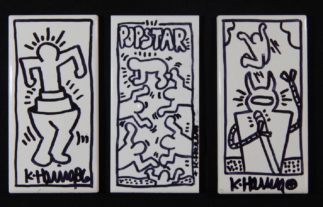 KEITH HARING (AMERICAN, 1958-1990) SUBWAY TILES