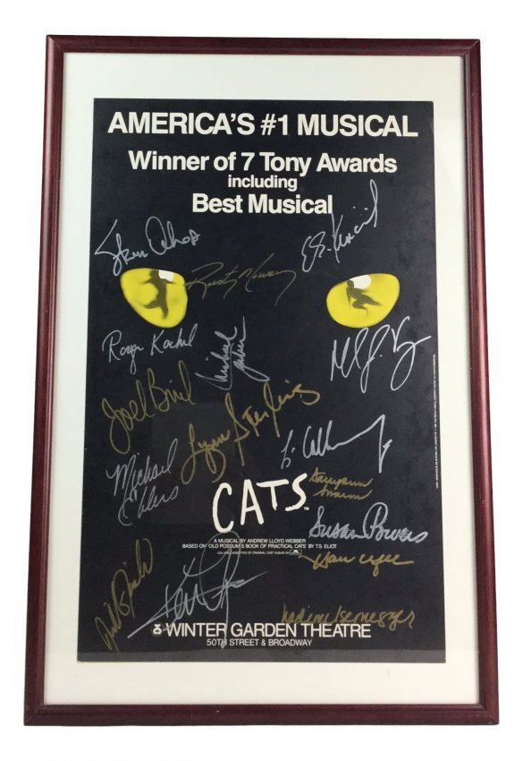 CATS Musical Poster Signed By Cast