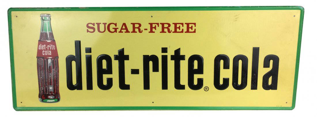 Rare 1960's Diet Rite Cola Sign