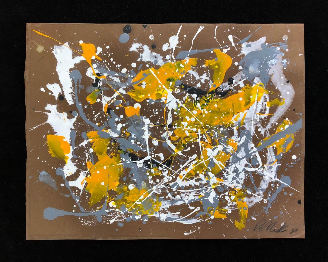Jackson Pollock (American, 1912-1956) -- Hand Signed