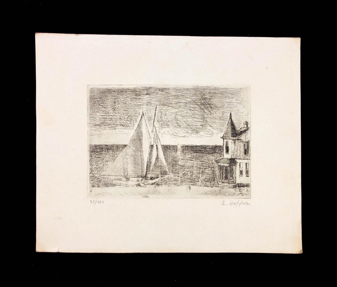 Edward Hopper (American, 1882-1967) -- Hand Signed Fine
