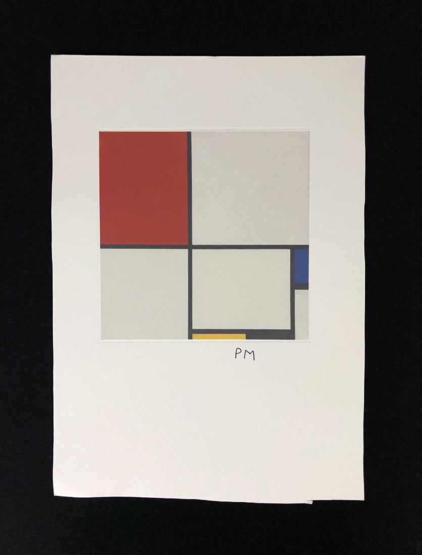Piet Mondrian (1872-1944) Hand Inscribed Fine Art Print