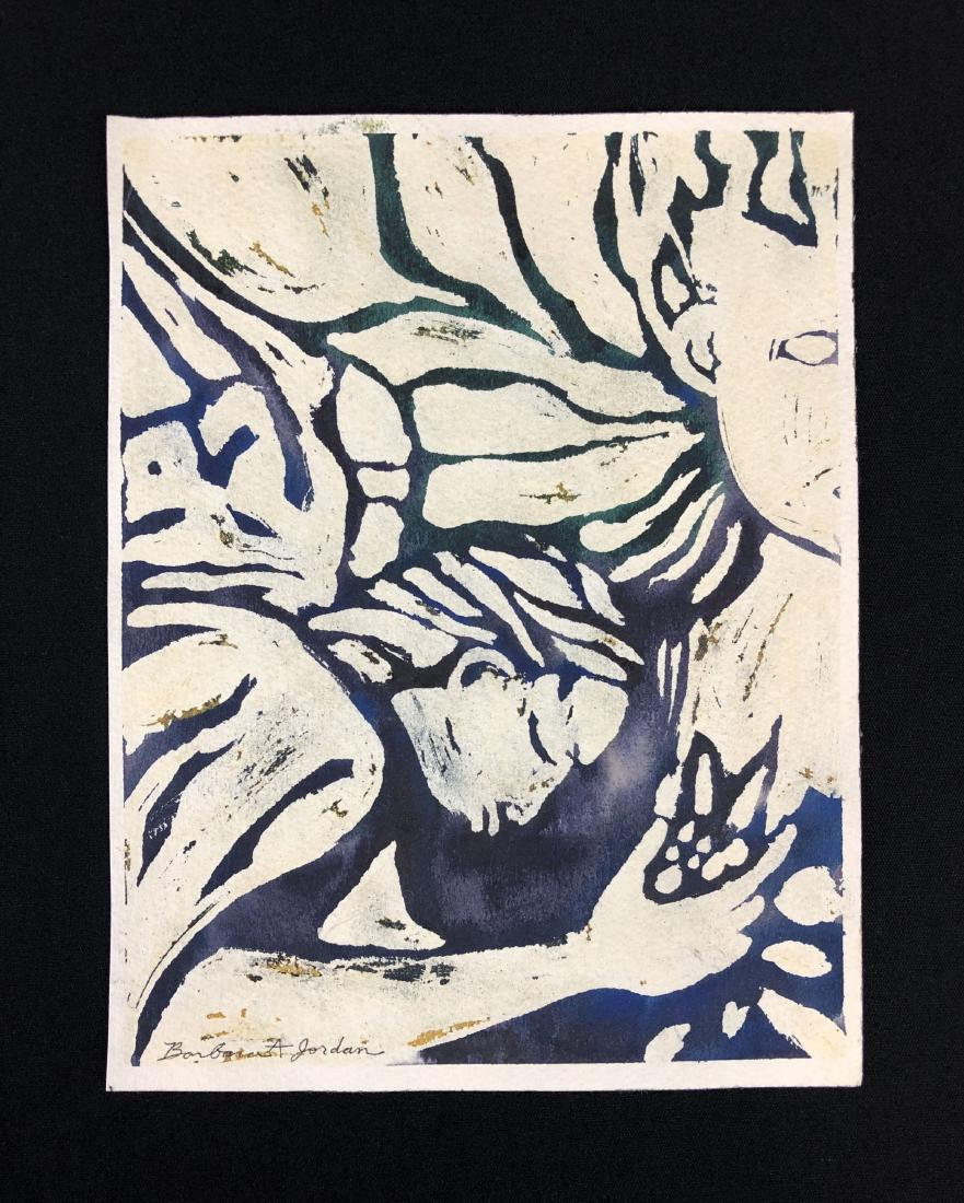 Original Barbara Jordan -- Mixed Media Drawing