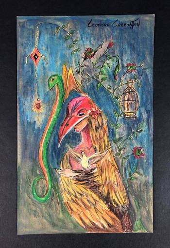 Leonora Carrington (1917 2011) Mixed Media Drawing