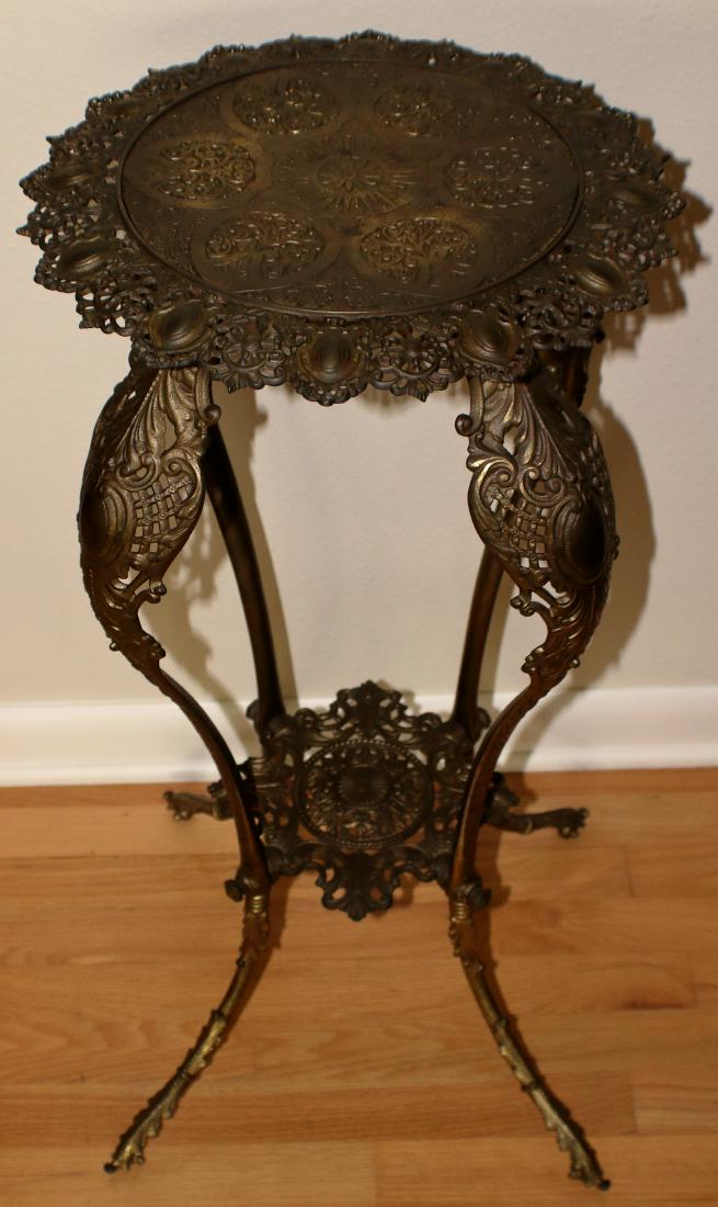 Bradley & Hubbard Brass Fern Stand Circa 1900 Signed