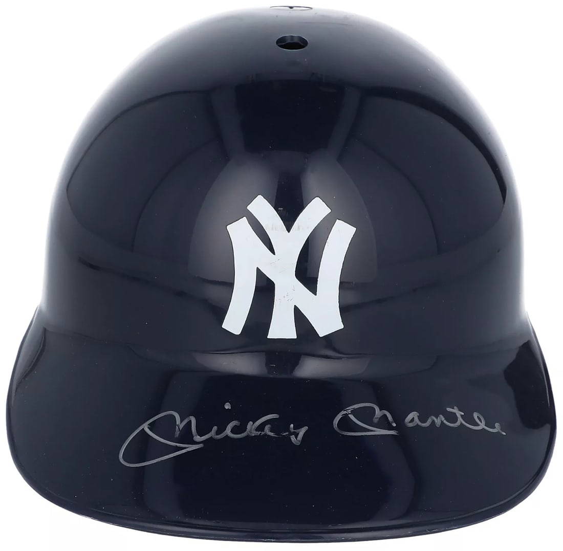 Mickey Mantle Signed New York Yankees Baseball Helmet Beckett Coa Auction
