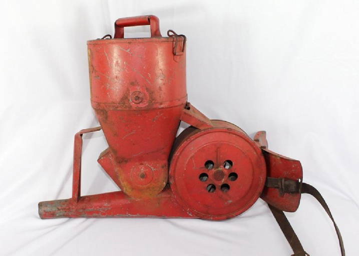 Antique Metal Hand Crank Seed Spreader