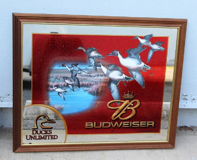 Ducks Unlimited Budweiser Mirror Advertising