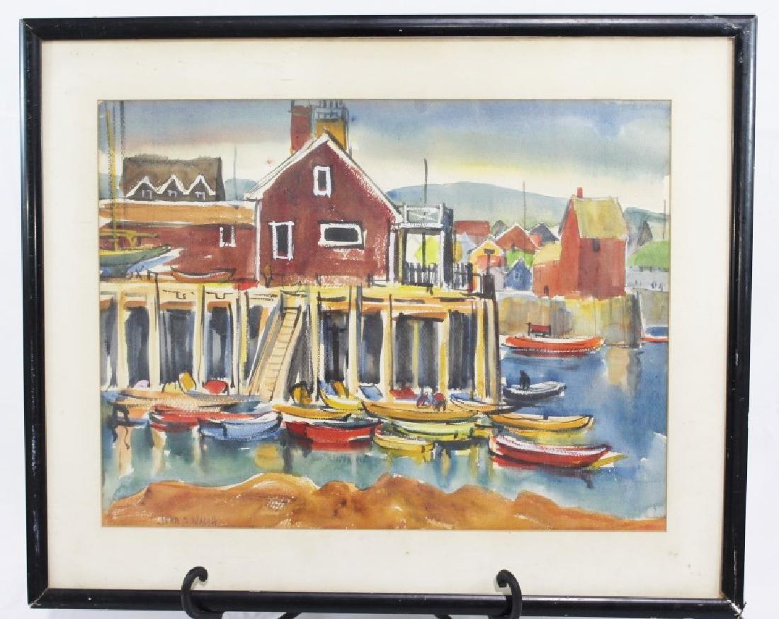 John S. Walsh Watercolor Signed
