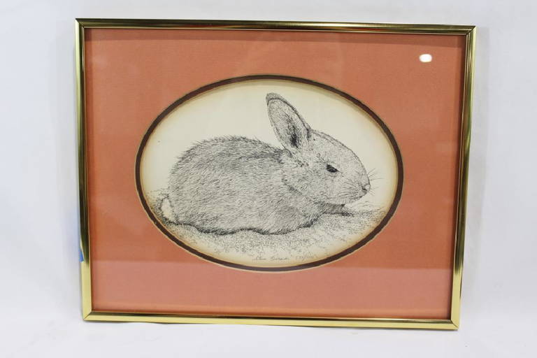 Steve Leonardi Signed & Numbered Etching Of Rabbit