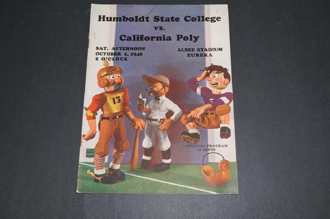 1940 Humboldt Vs. California Poly Football Program