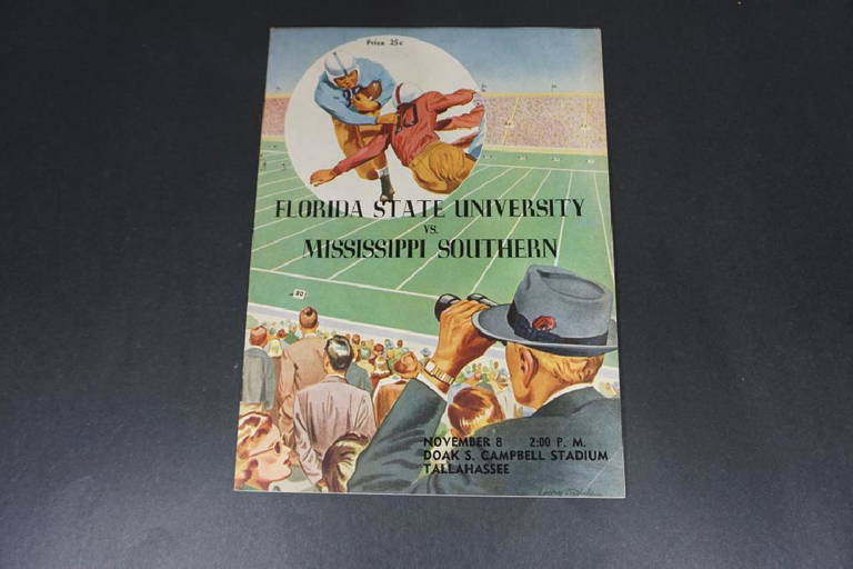 1952 Fsu Vs. Mississippi Southern Football Program