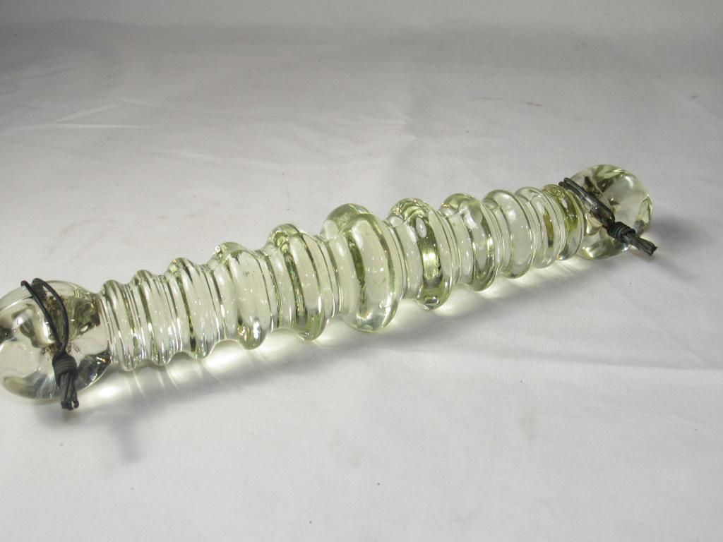 Pyrex Clear Glass Radio Strain Insulator 12"