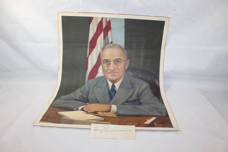 1940's Harry Truman Original Hessler Poster Print