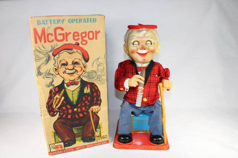 Vtg. Rosko McGregor Battery Op Toy with Box - Dec 04, 2021 | Auctions ...
