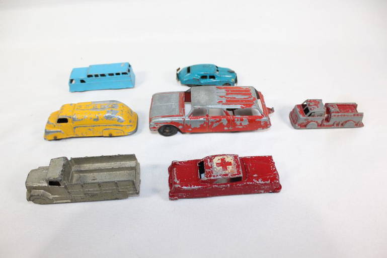 Misc Lot Of Vintage Pressed Steel Cars