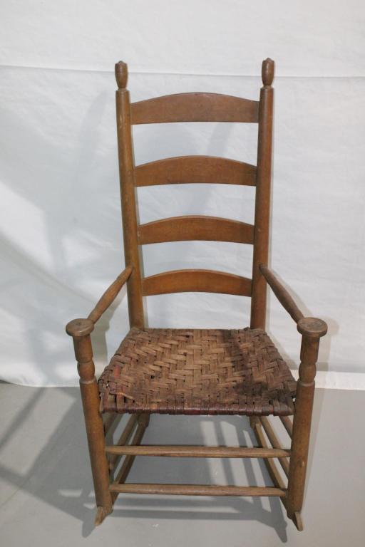 Antique Ladder Back Rocking Chair