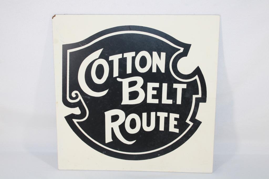 Cotton Belt Route Railroad Pressed Board Sign