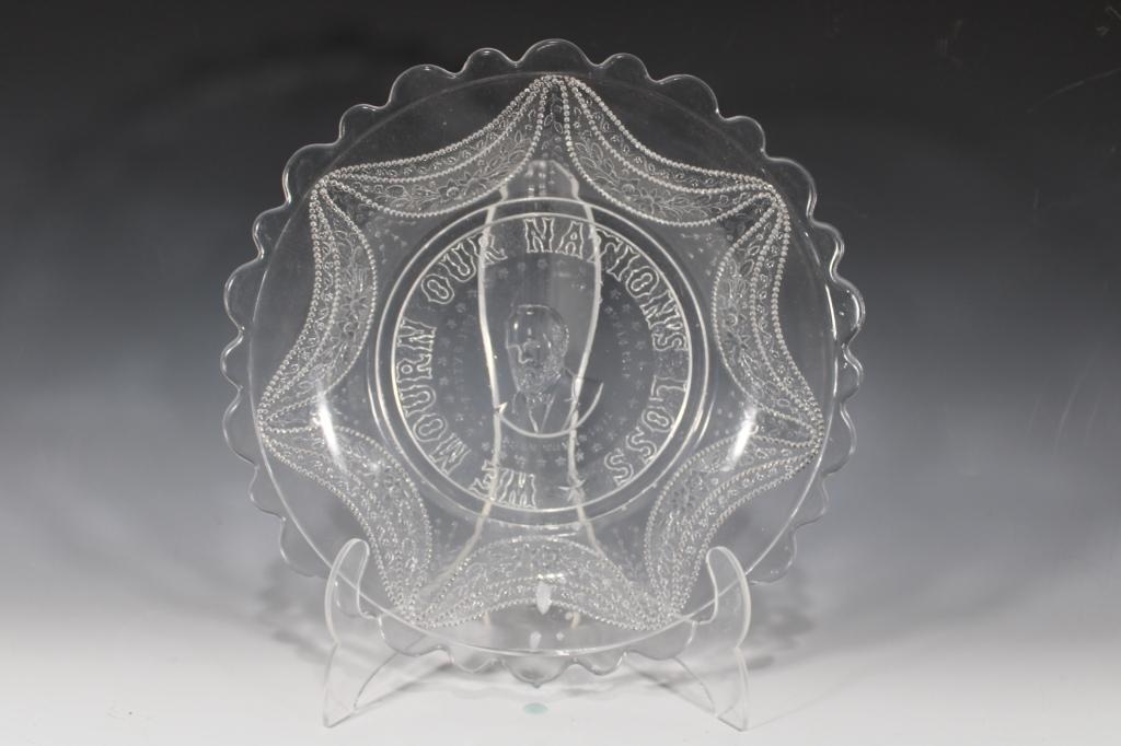 1881 Eapg Grant's Glass Memorial Plate